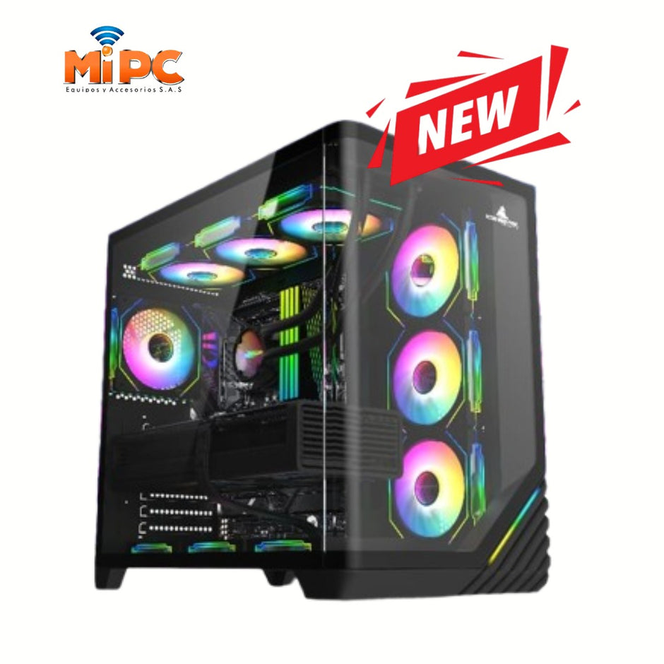 Chasis Iceberg Crystal Wave L Tipo Pecera 7 Ventiladores – Mi Pc ...