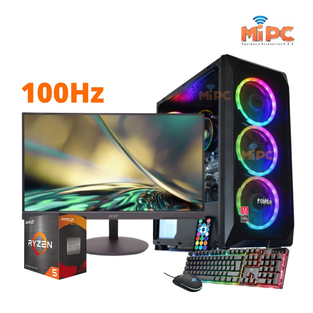 Combo Gamer Ryzen 5 5600g, 16 Ram, 512 Solido, Graficos vega, Monitor ...