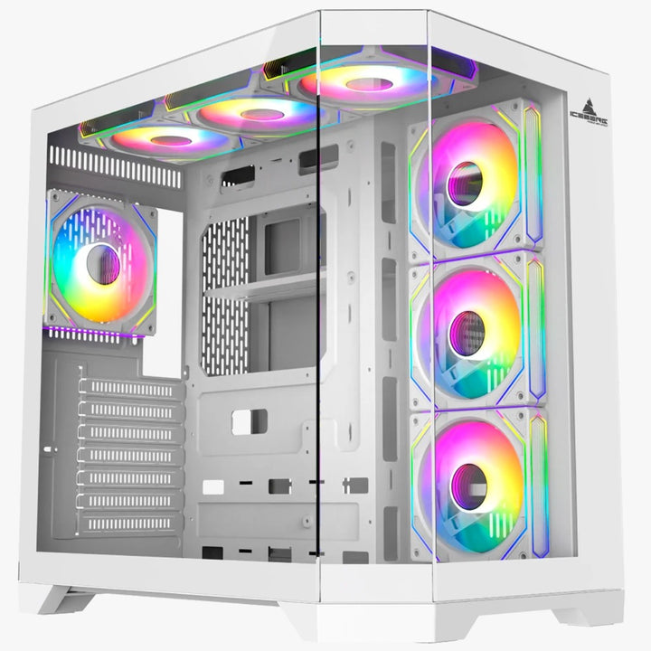 Chasis Iceberg Crystal Edge Tipo Pecera 7 Fan ARGB – Mi Pc Equipos SAS
