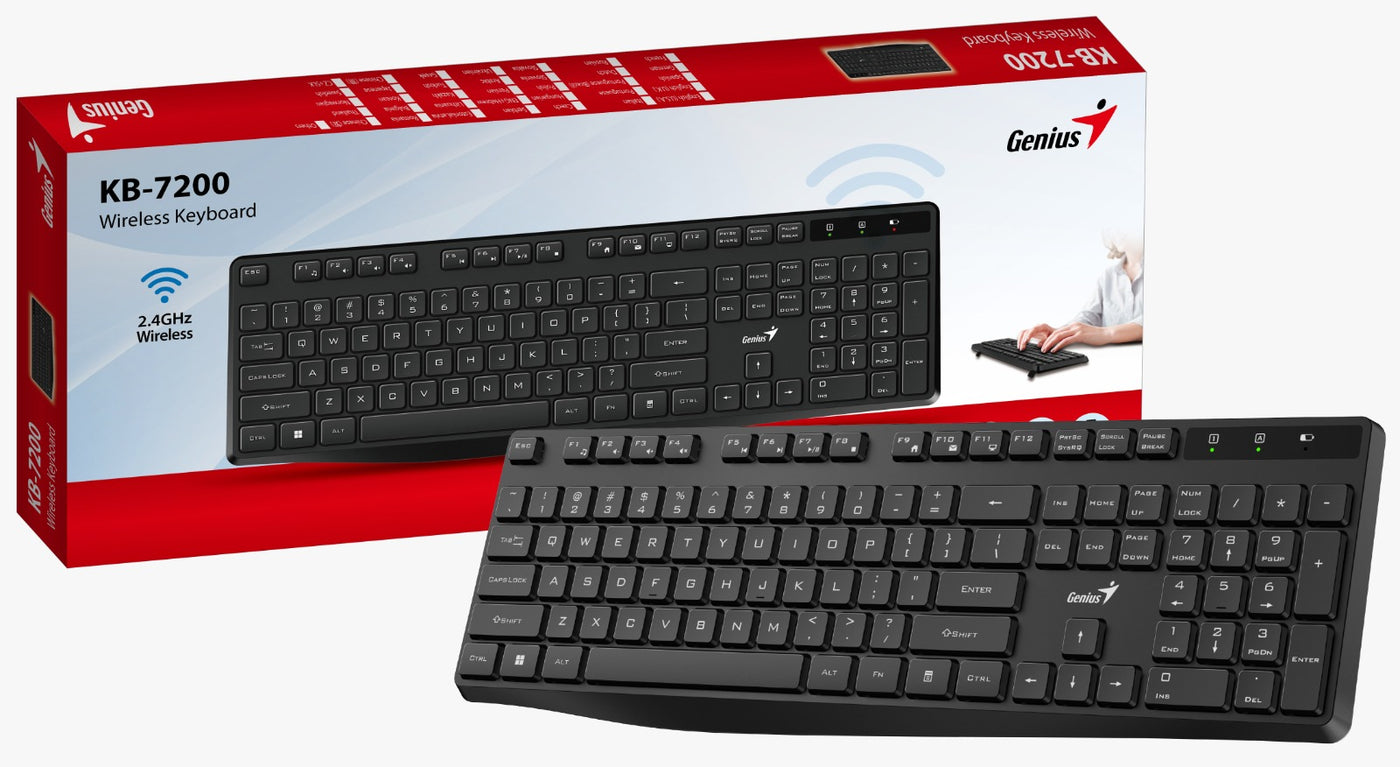 Teclado GENIUS Inalámbrico KB-7200 – Mi Pc Equipos SAS