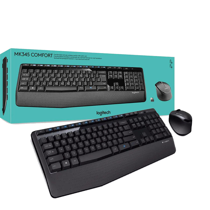 Combo Teclado y Mouse Logitech MK345 COMFORT Inalámbrico – Mi Pc ...