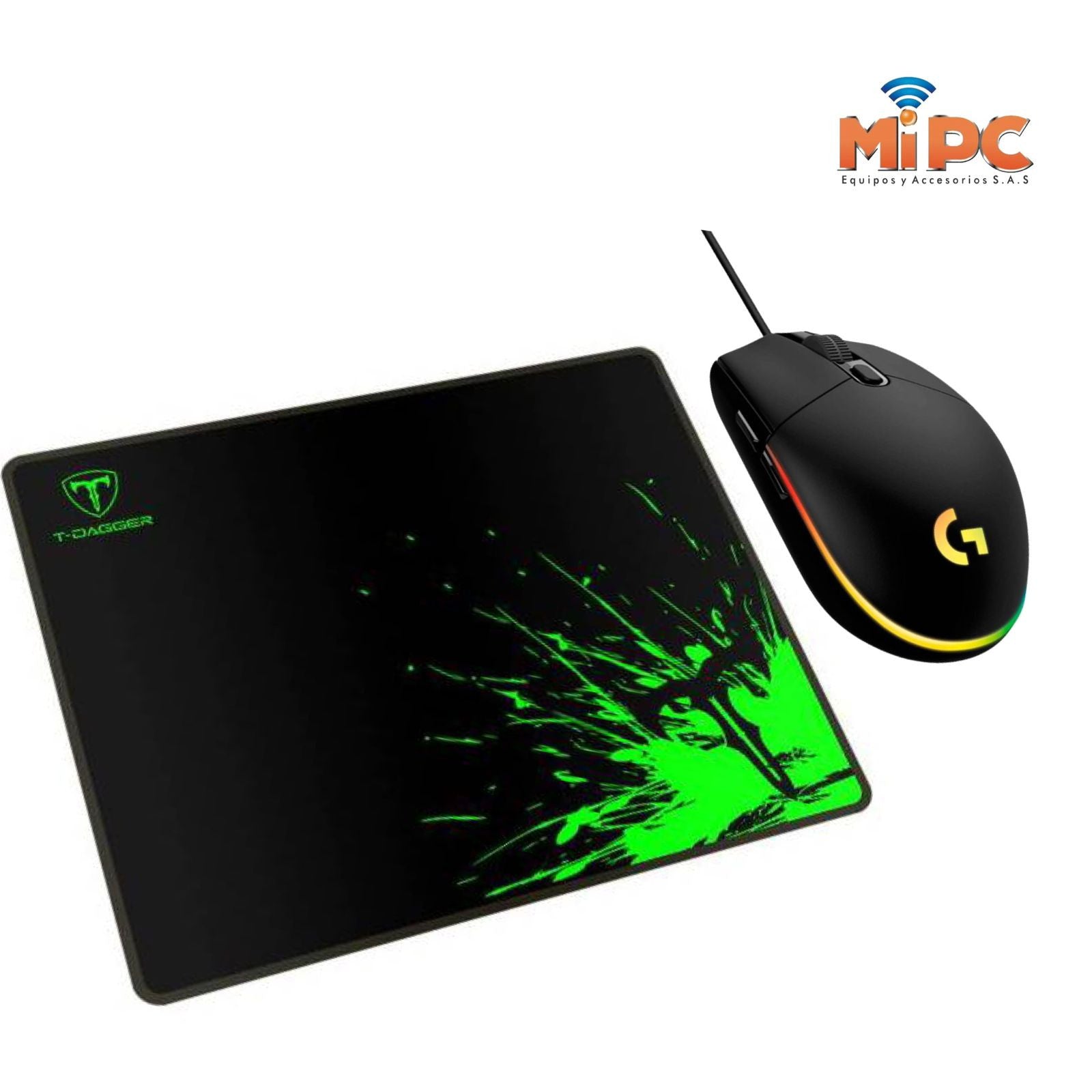 Combo Mouse Logitech G203 + Pad T-Dagger – Mi Pc Equipos SAS